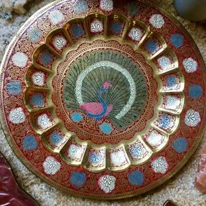 Accents | Set Of 3 Chineseoriental Decorative Red Plates | Poshmark